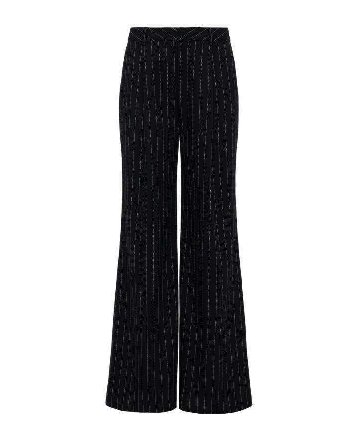 L Agence Allanah Pinstriped Trouser BLU S L Agence Allanah Pinstriped Trouser BLU S