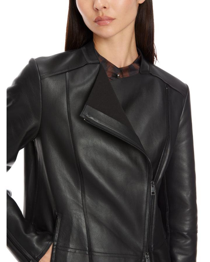 hip length biker jacket