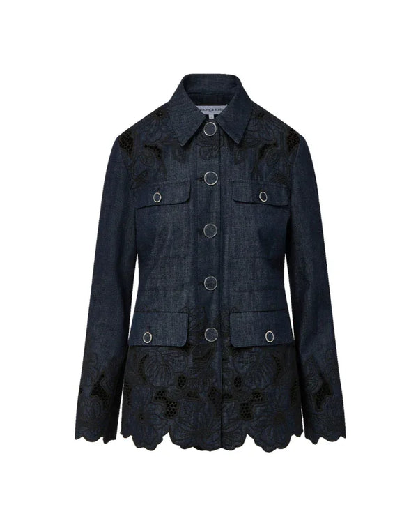 Veronica Beard Kiki Eyelet Cinched Field Jacket – BLU'S