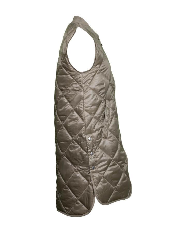 Ilse Jacobsen Pearl01 Qulted Long Vest BLU S Ilse Jacobsen Pearl01 Qulted Long Vest BLU S