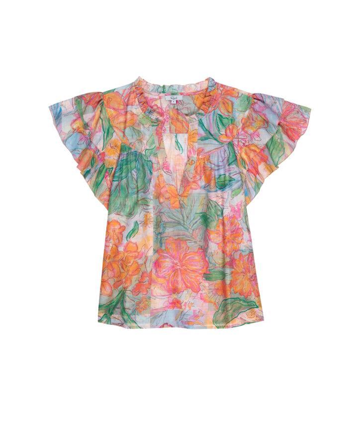 Rails Calista Ruffle Cap Sleeve Top – BLU'S