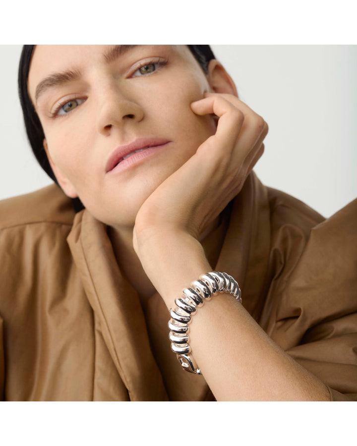 Sofia Mega Bracelet Silver – BLU'S