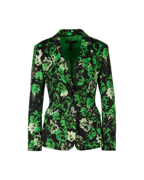 Marc Cain Green Floral Print Blazer – BLU'S