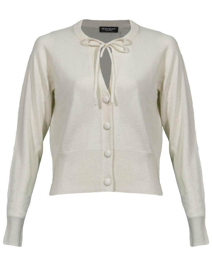Cashmere Neck Tie Cardigan – BLU'S