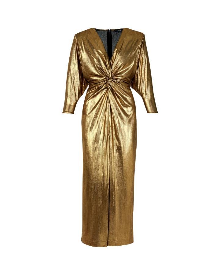 Smythe Sharp Shoulder Twist Dress – BLU'S